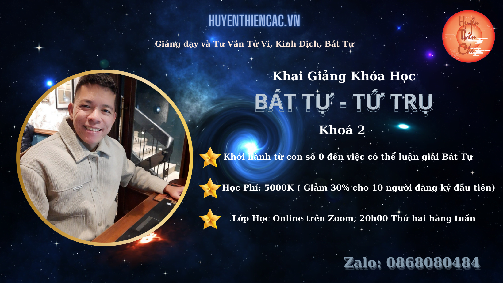 Khóa Học Tứ Trụ - Bát Tự - Huyền Thiên Các